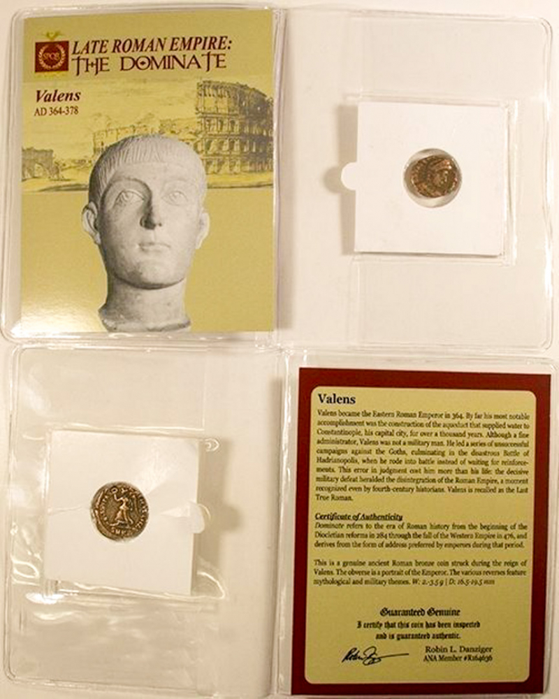 Valens. AD 364-378 - Late Roman Empire: The Dominate Ancient Bronze ...