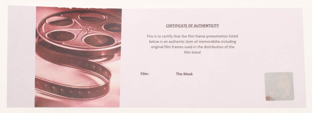 "The Mask" LE 8x10 Custom Matted Original Film / Movie Cell Display ...