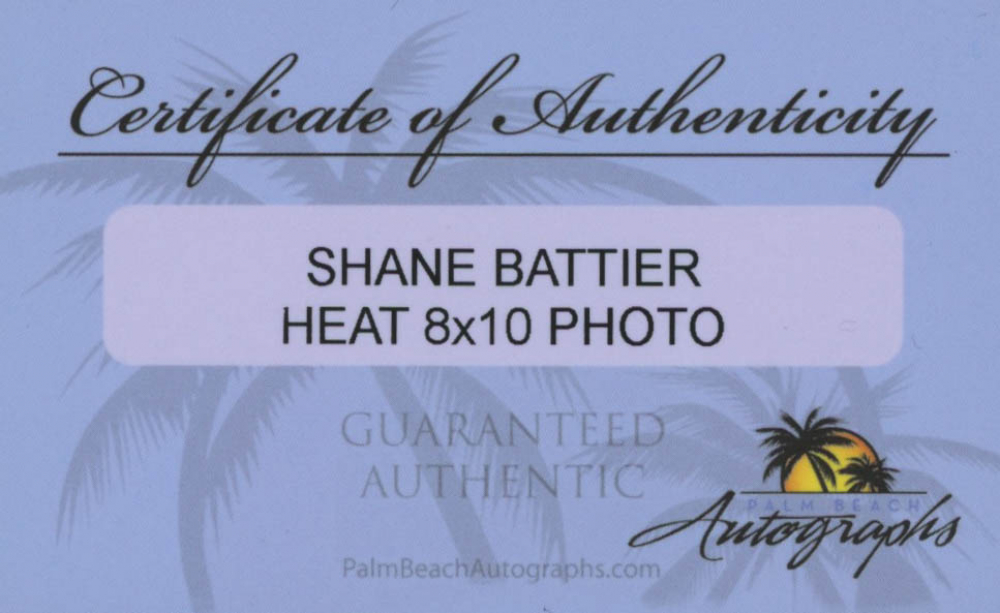 Shane Battier Signed Heat 8x10 Photo (Palm Beach) | Pristine Auction