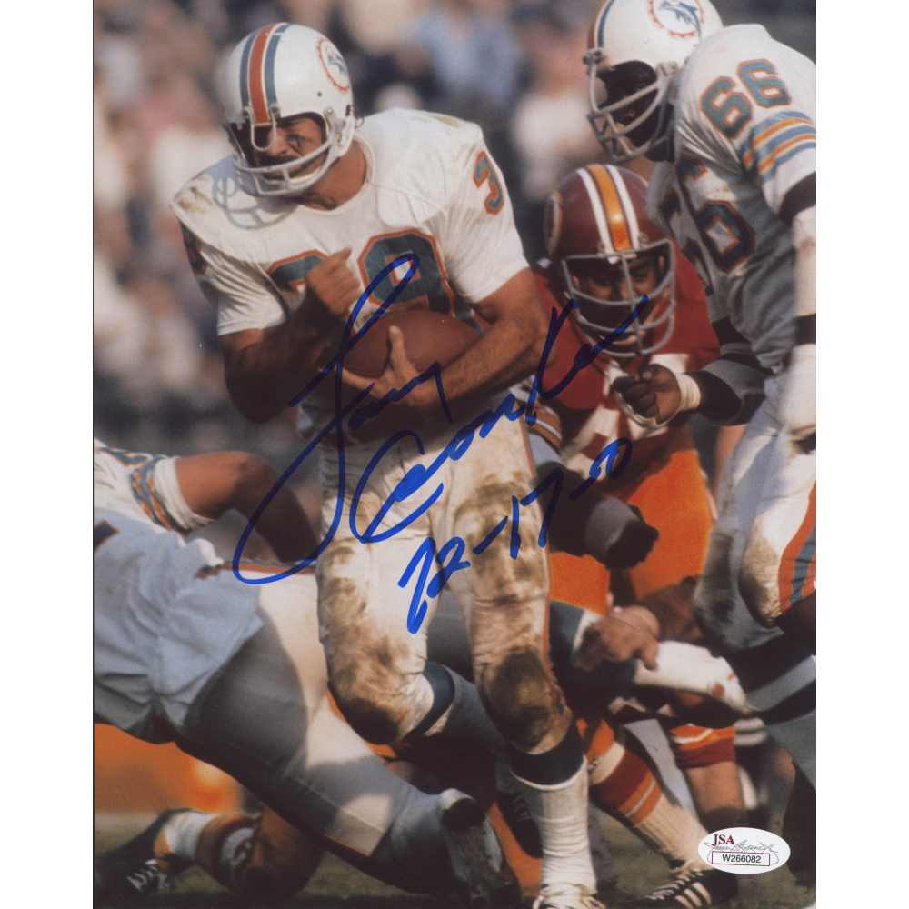 Larry Csonka Signed Dolphins 8x10 Photo Inscribed "72 - 17 - 0" (JSA ...