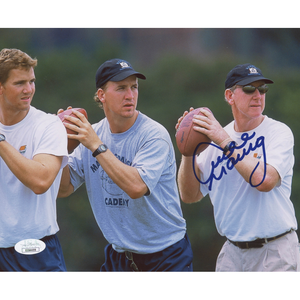 Archie Manning Signed "Manning Passing Academy" 8x10 Photo (JSA COA ...