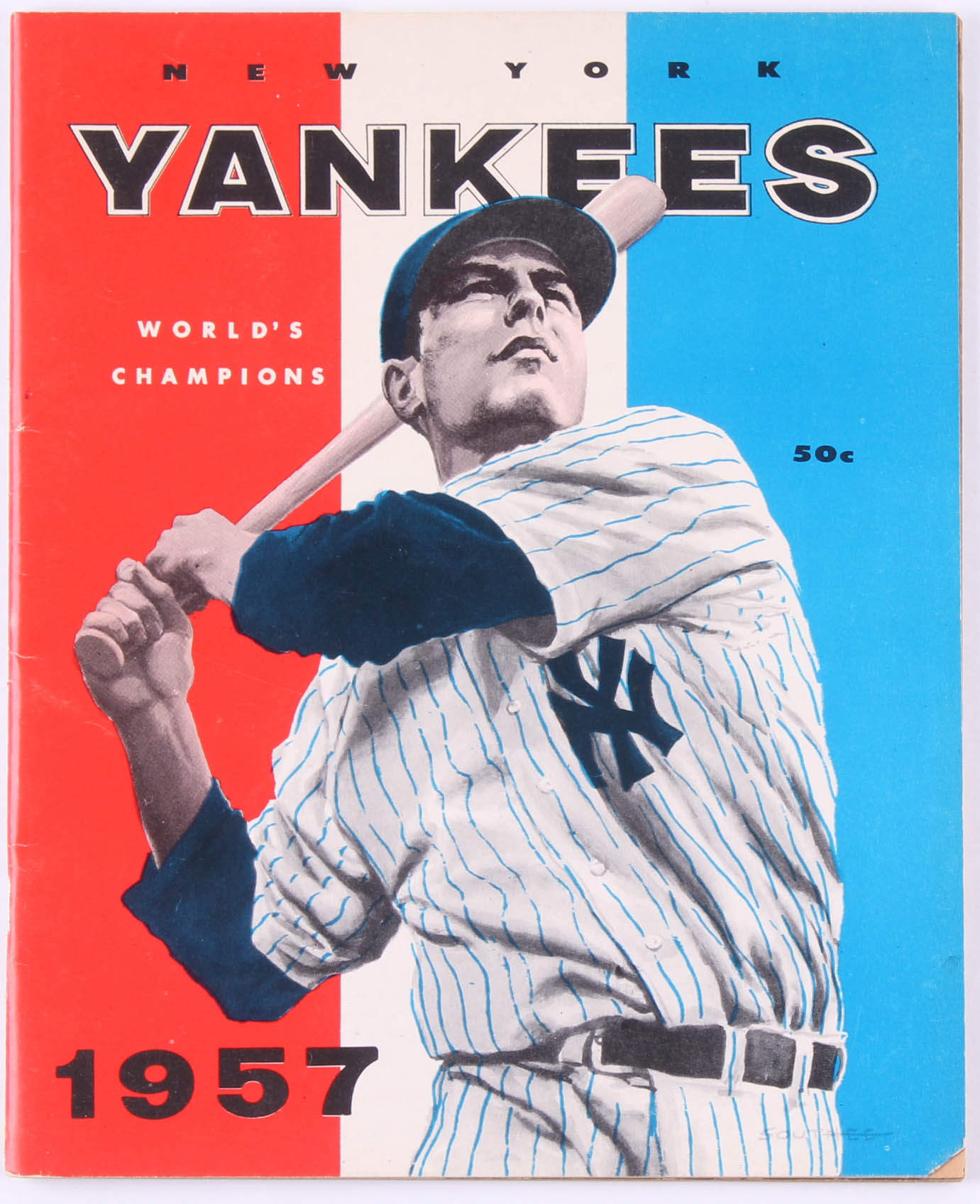 New York Yankees Official 1957 Yearbook with Mickey Mantle | Pristine ...