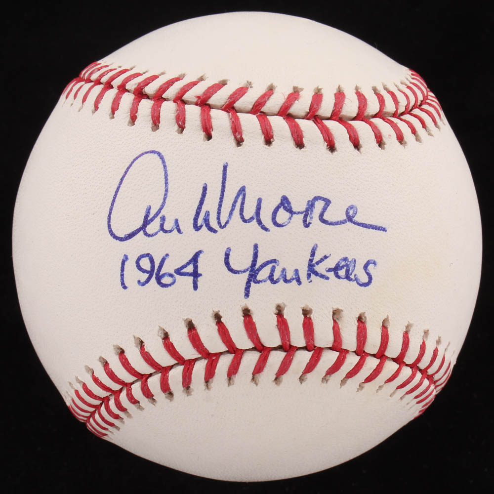 Archie Moore Signed OML Baseball Inscribed "1964 Yankees" (PSA Hologram ...