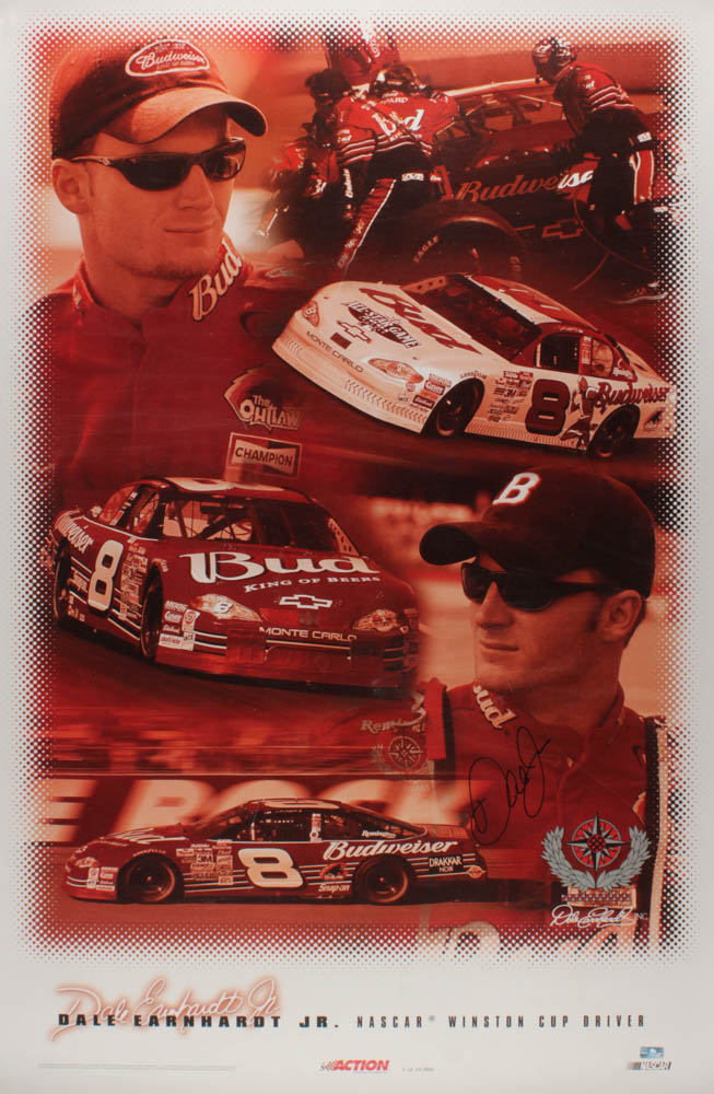 Dale Earnhardt Jr. Signed 23x35 NASCAR Poster (Palm Beach COA ...
