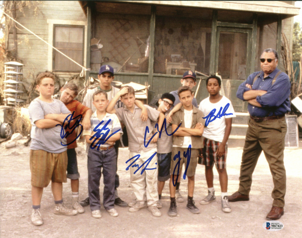 "The Sandlot" 11x14 Photo Cast-Signed by (6) with Tom Guiry, Marty York ...
