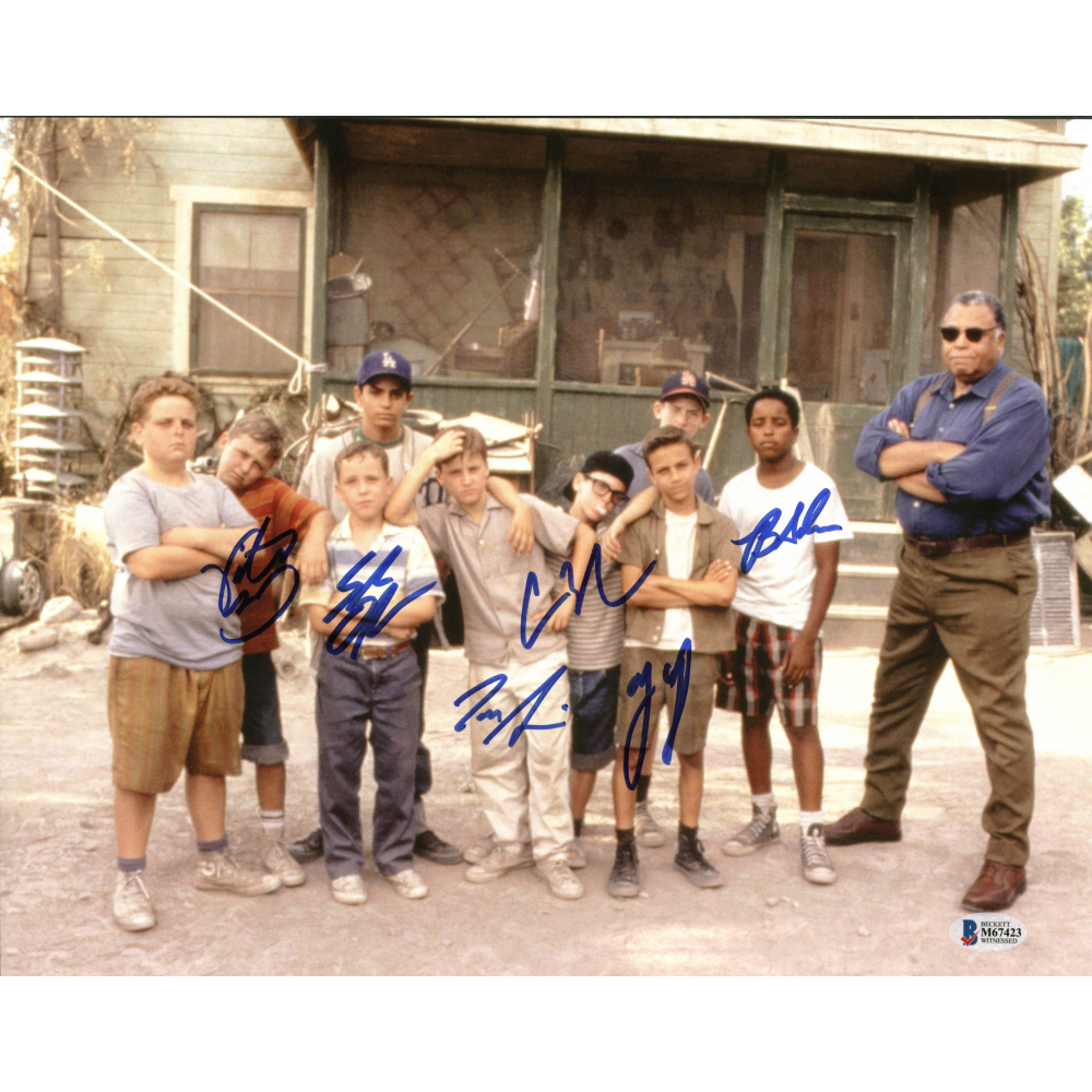 "The Sandlot" 11x14 Photo Cast-Signed by (6) with Tom Guiry, Marty York ...