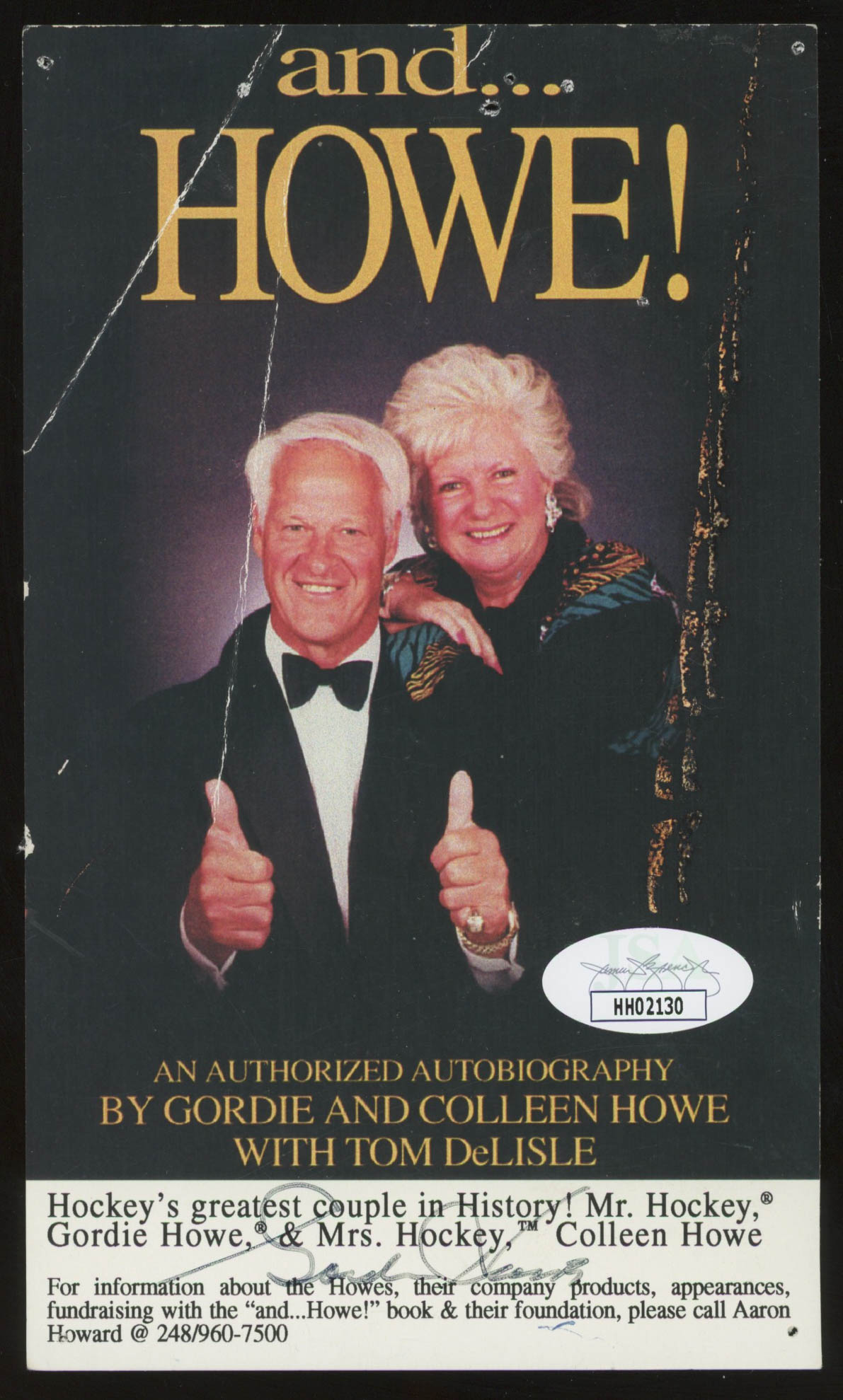 Gordie Howe Signed 4x6 Photo (JSA COA) | Pristine Auction