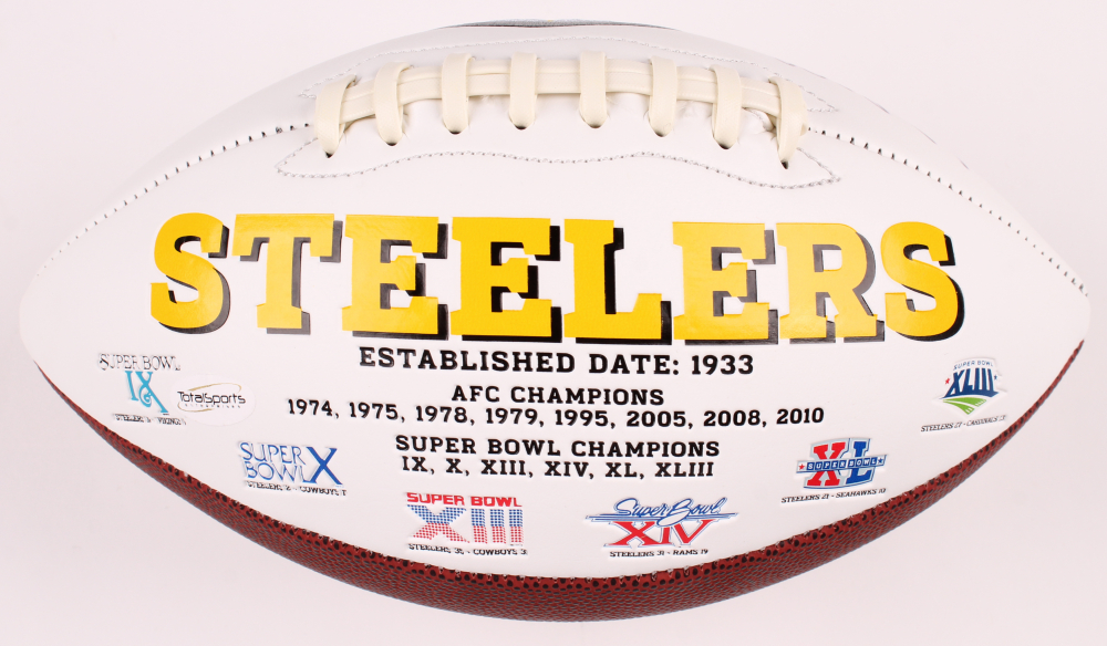 Donnie Shell Signed Steelers Logo Football (TSE COA) | Pristine Auction