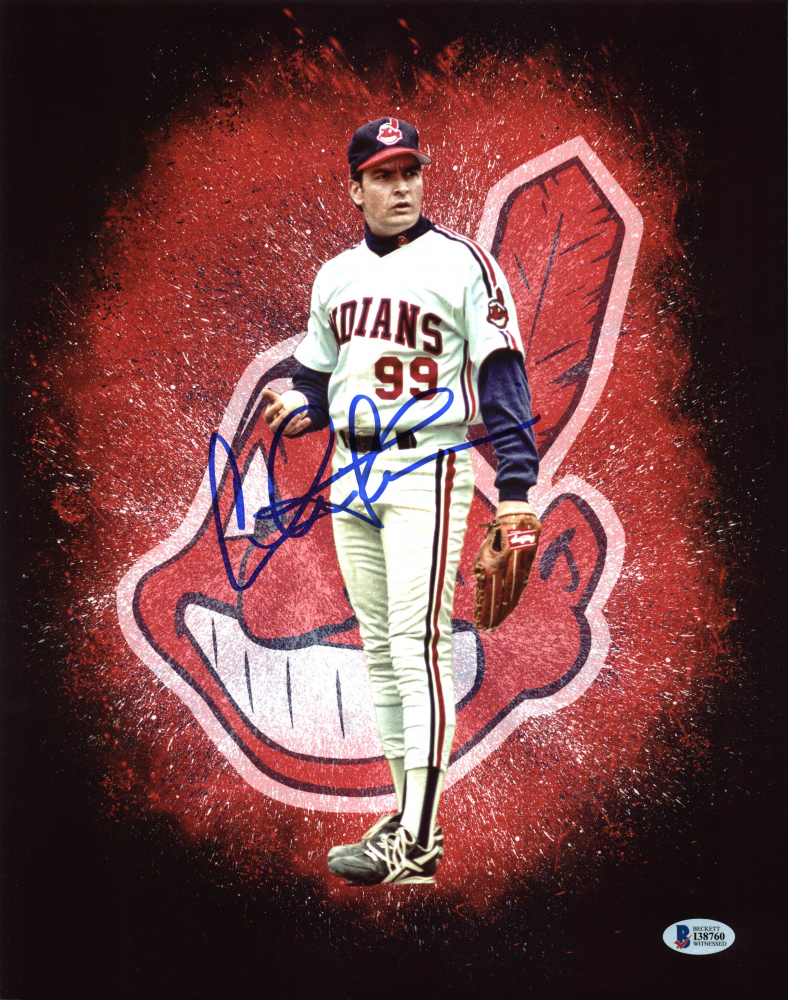 Charlie Sheen Signed "Major League" 11x14 Photo (Beckett COA) | Pristine Auction