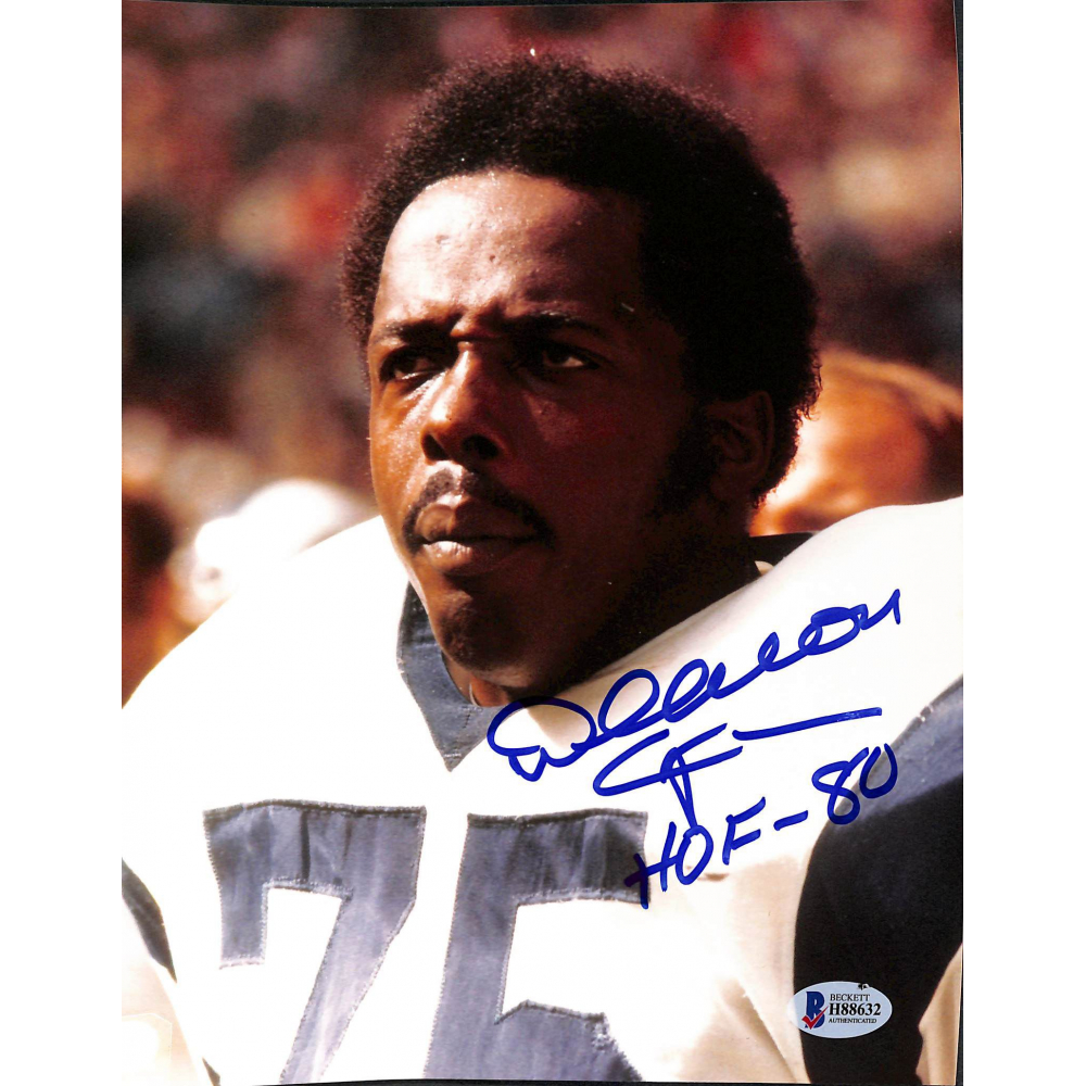 Deacon Jones Signed Rams 8x10 Photo Inscribed "HOF-80" (Beckett ...