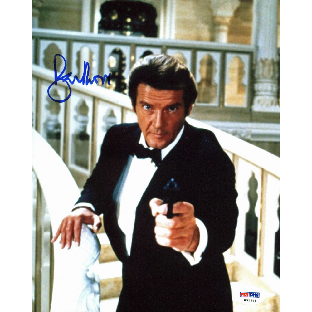 Roger Moore Signed James Bond 8x10 Photo Inscribed "All the Best" (PSA ...