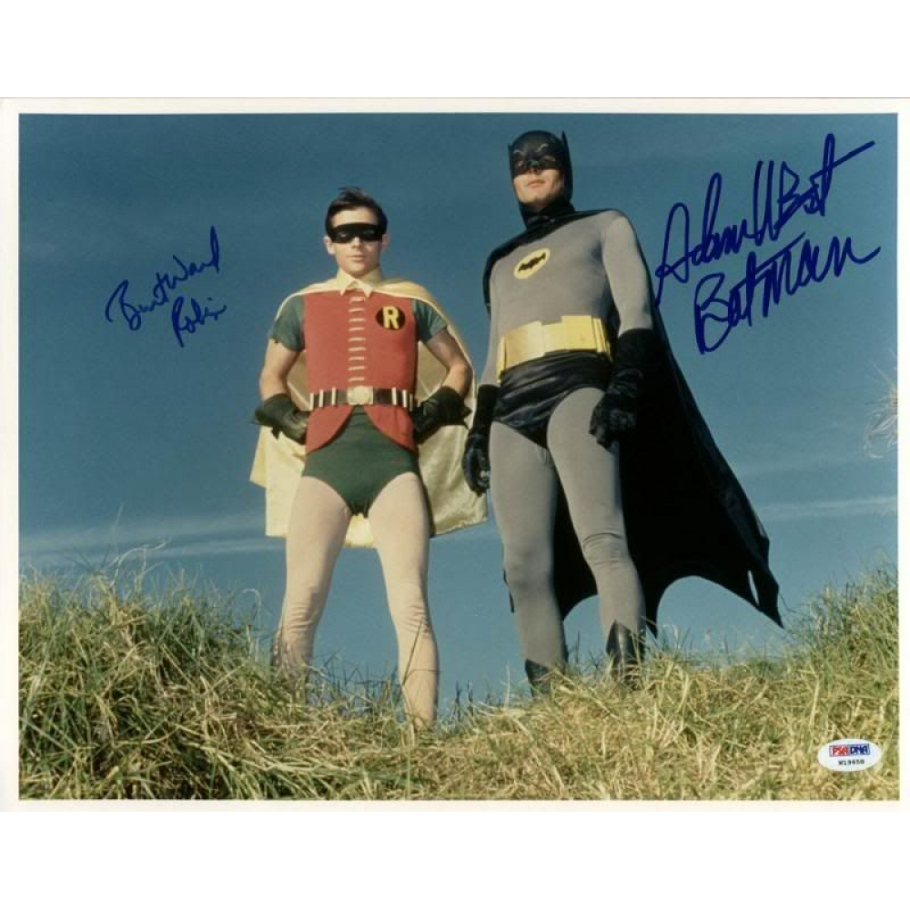 Adam West & Burt Ward Signed "Batman" 11x14 Photo Inscribed "Batman ...