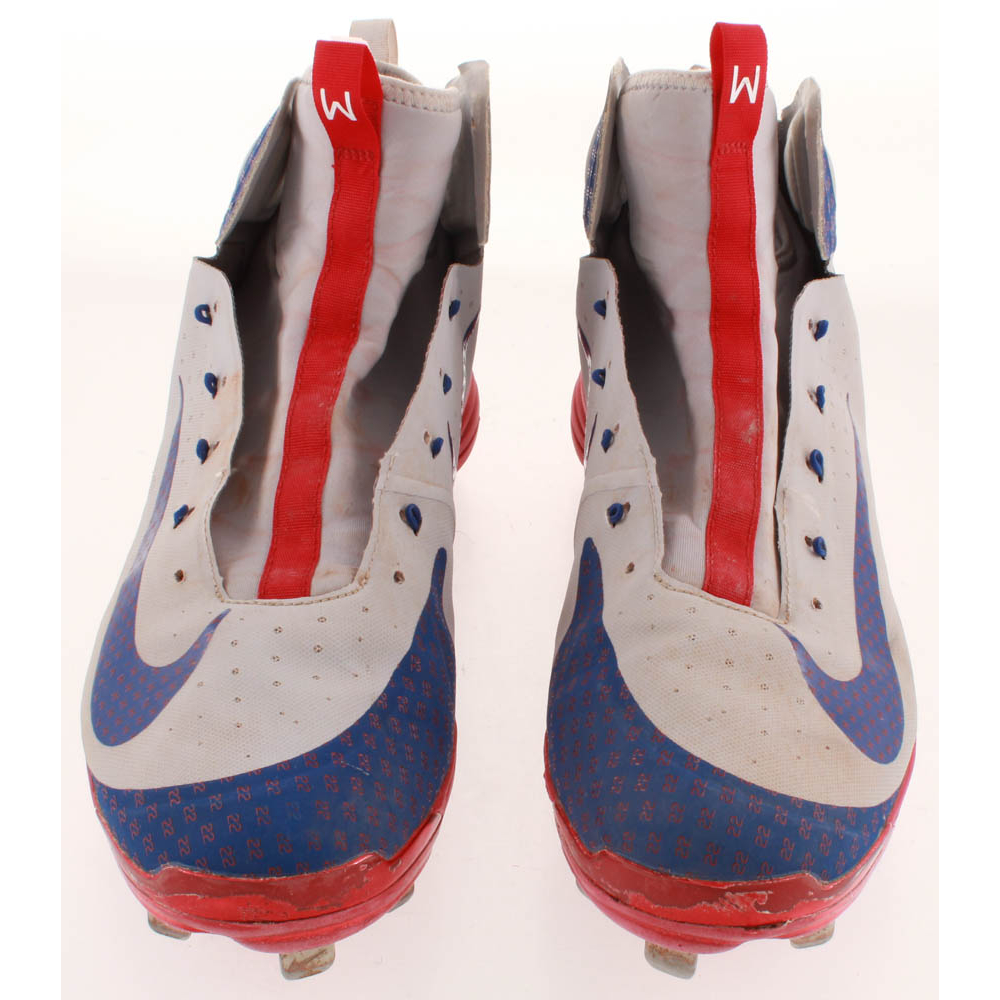 Pair of (2) Jason Heyward Game-Used Nike Air Swingman Legend Cleats ...