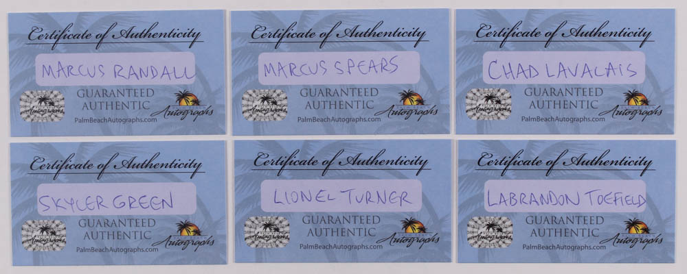 Lot of (6) Signed LSU Tigers 8x10 Photos with Marcus Spears, Chad ...