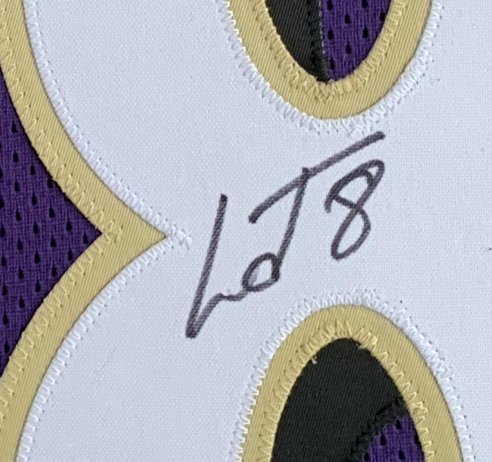 Lamar Jackson Signed Ravens 31x36 Custom Framed Jersey Display (JSA COA ...