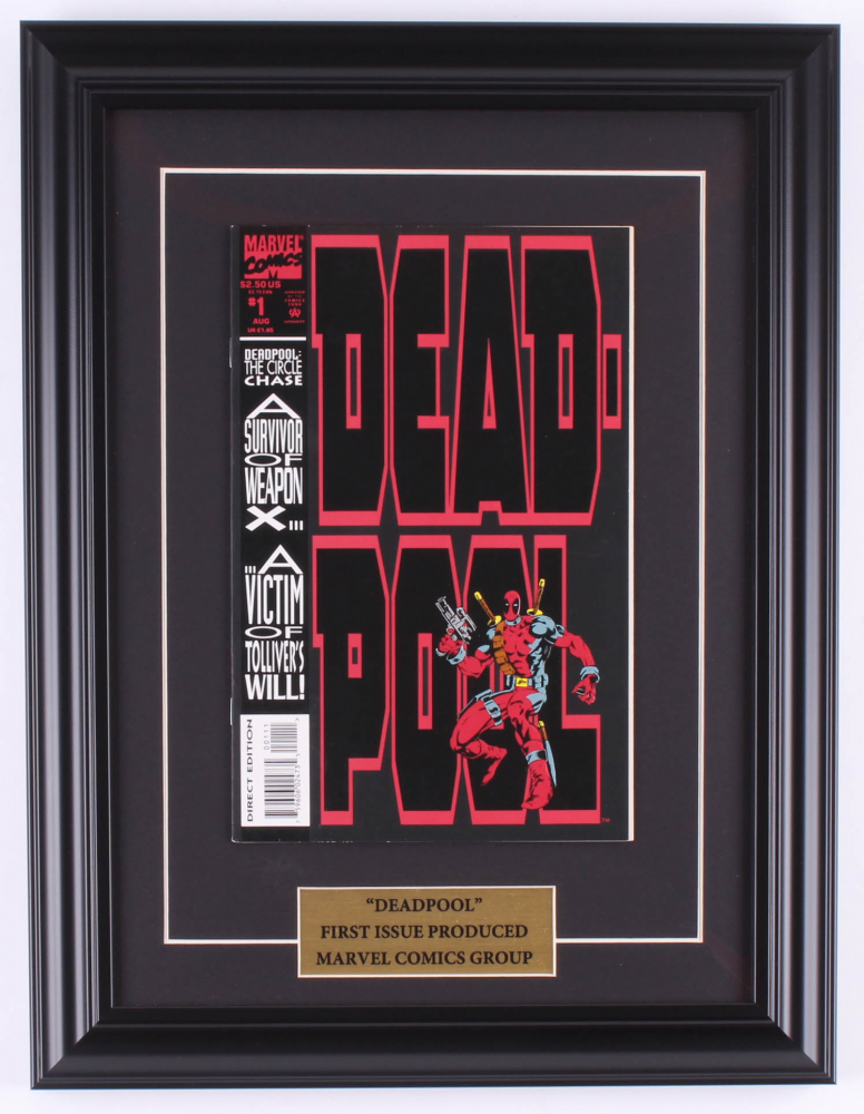 Vintage 1993 "Deadpool" Issue #1 Marvel 13.5x17.5 Custom Framed First ...