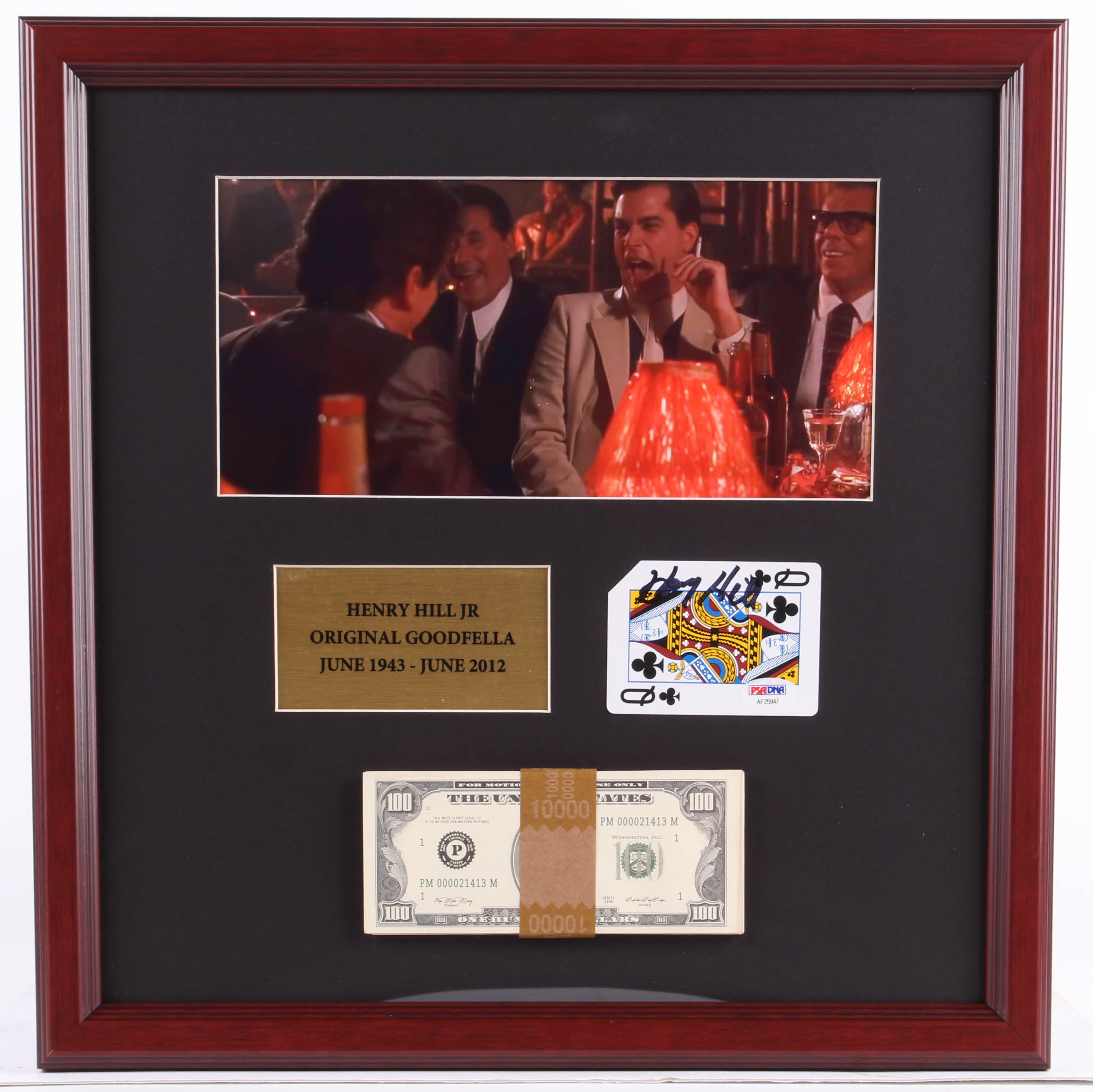 Henry Hill Signed "Goodfellas" 16.5x17 Custom Framed Playing Card ...