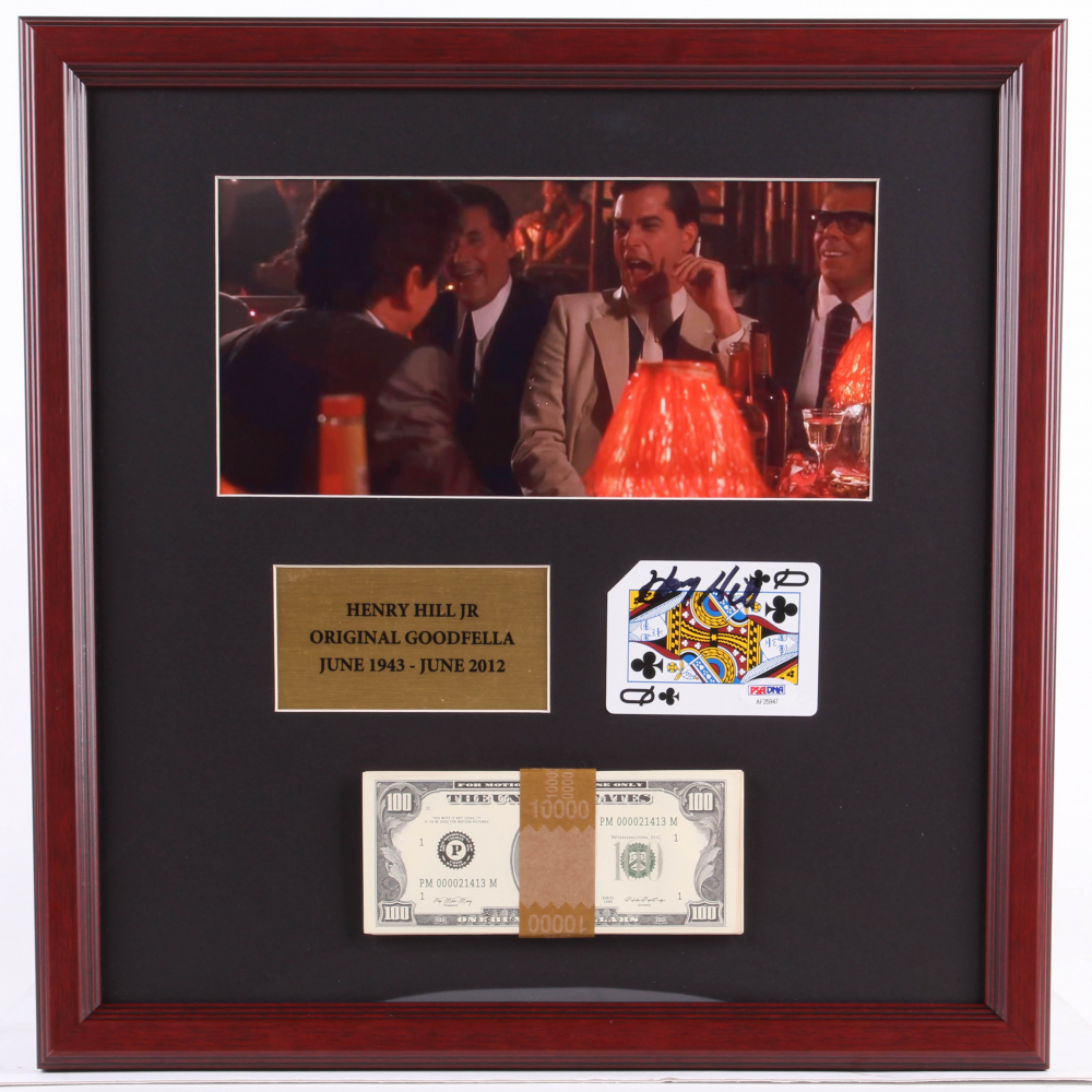 Henry Hill Signed "Goodfellas" 16.5x17 Custom Framed Playing Card ...