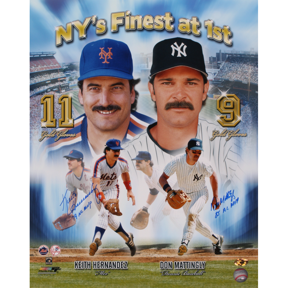 Keith Hernandez & Don Mattingly Signed "NY's Finest At 1st" 16x20 Photo ...