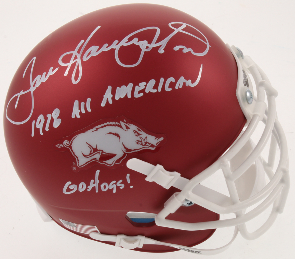 Dan Hampton Signed Arkansas Razorbacks Mini-Helmet Inscribed "1978 All ...