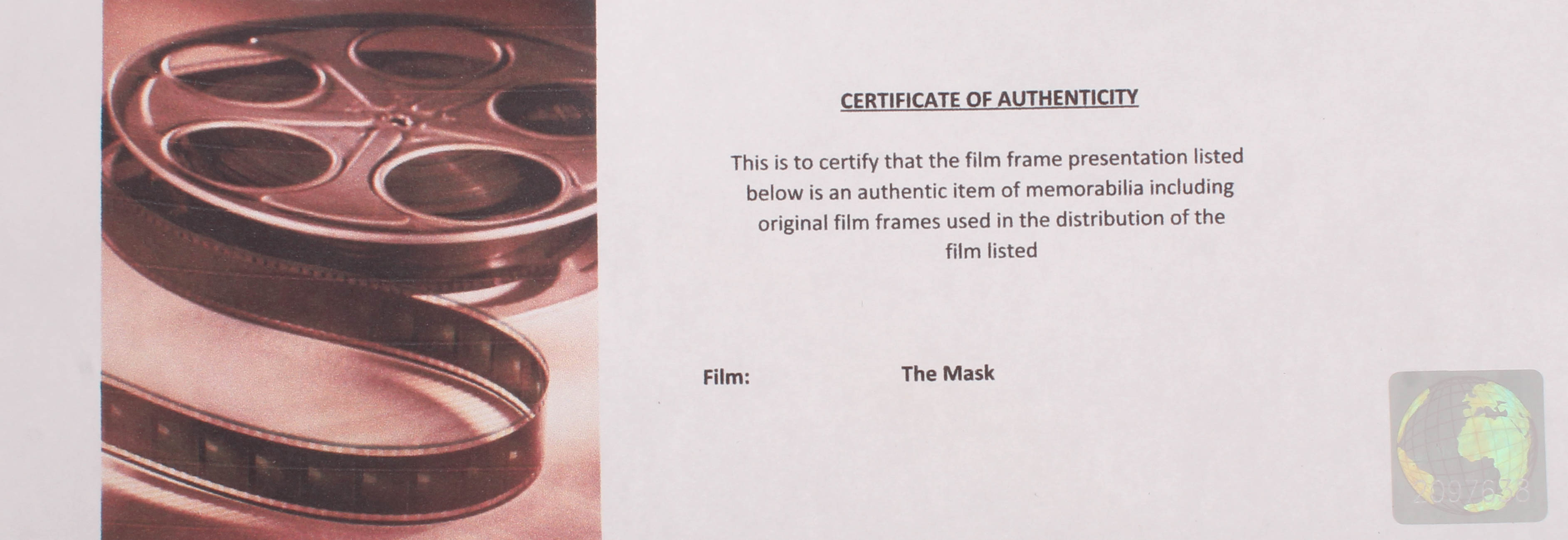 "The Mask" LE 8x10 Custom Matted Original Film / Movie Cell Display ...
