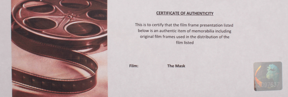"The Mask" LE 8x10 Custom Matted Original Film / Movie Cell Display ...
