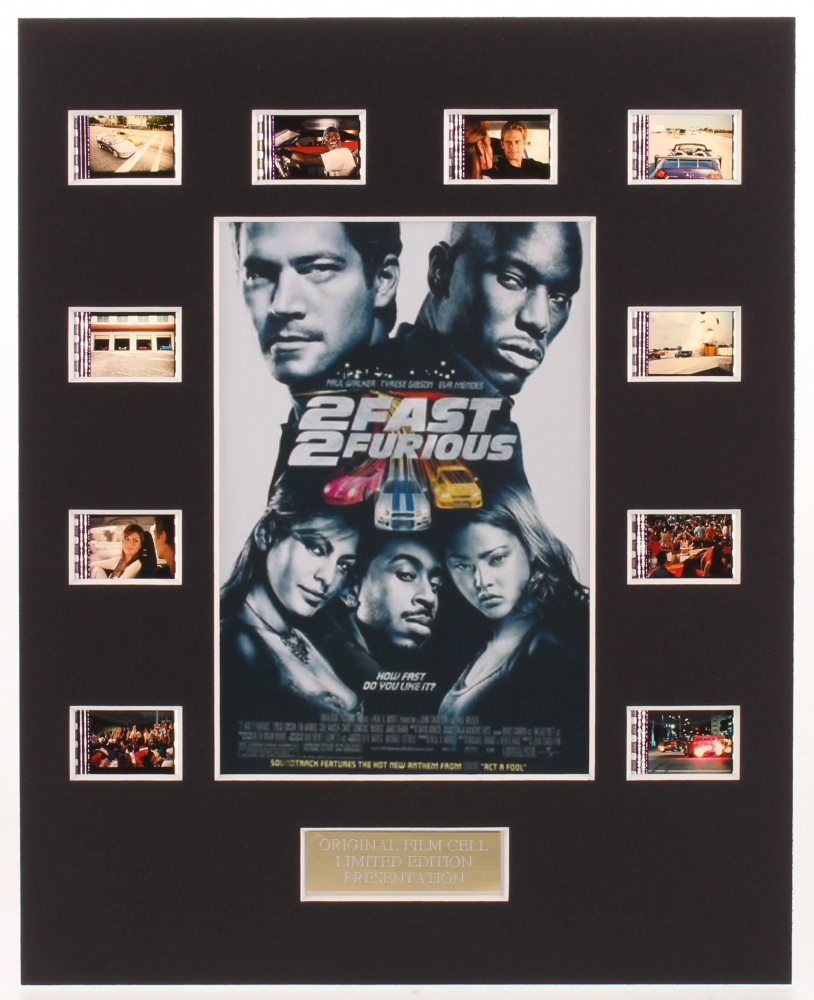 "2 Fast 2 Furious" LE 8x10 Custom Matted Original Film / Movie Cell ...