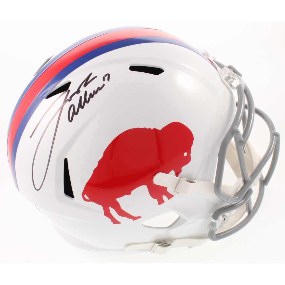 Josh Allen Signed Bills Throwback Full-Size Speed Helmet (JSA ...