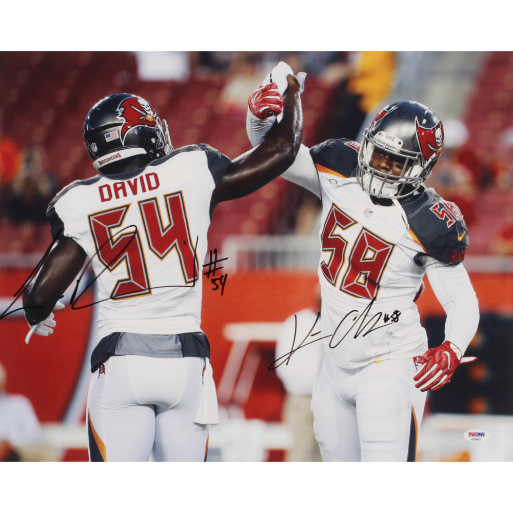 Kwon Alexander & Lavonte David Signed Buccaneers 16x20 Photo (PSA COA ...