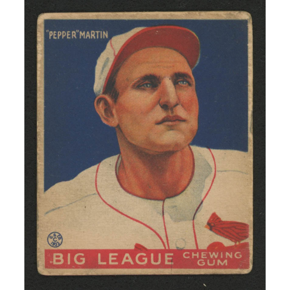 Pepper Martin 1933 Goudey #62 RC | Pristine Auction