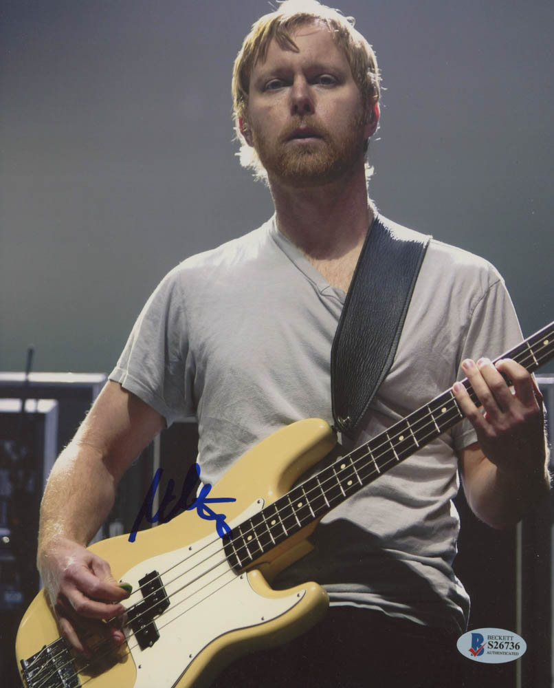 Nate Mendel Signed Foo Fighters 8x10 Photo (Beckett COA) | Pristine Auction
