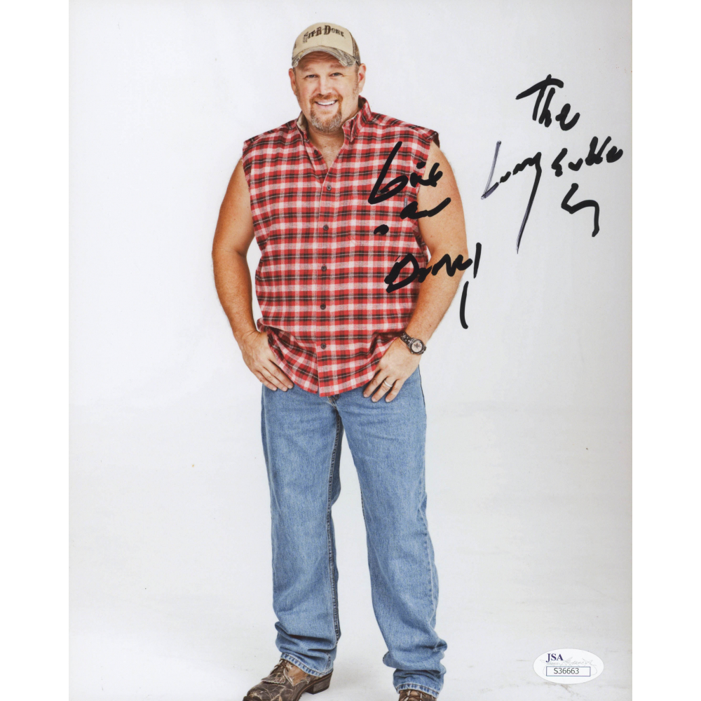 Larry the Cable Guy Signed 8x10 Photo Inscribed "Git-Er-Done!"(JSA COA ...