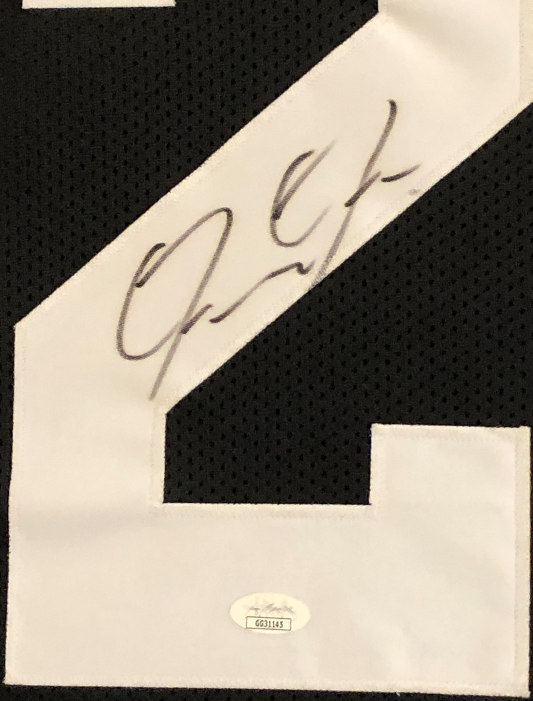 Josh Jacobs Signed 34x42 Custom Framed Jersey (JSA COA) | Pristine Auction