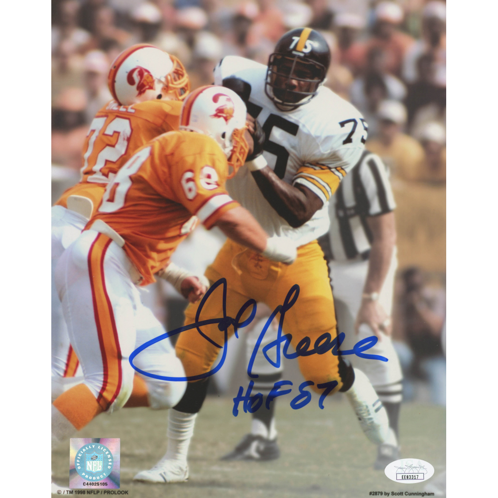 Joe Greene Signed Steelers 8x10 Photo Inscribed "HOF 87" (JSA COA ...