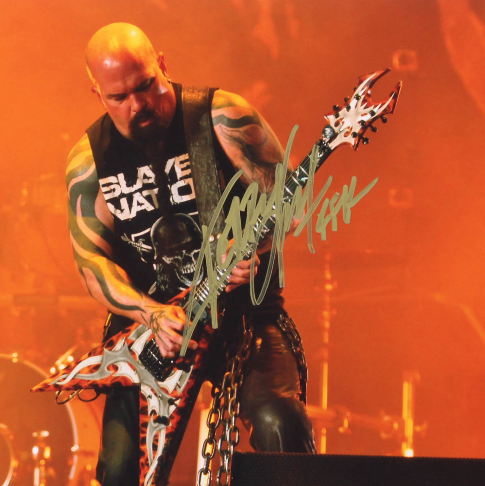 Kerry King Signed Slayer 11x14 Photo Inscribed "KFK" (JSA COA ...