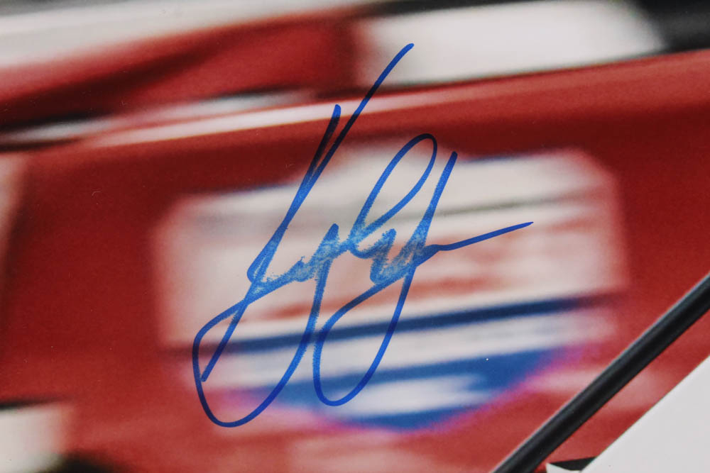 Kyle Larson Signed 2020 Chili Bowl 12x18 Photo (PA COA) (Imperfect ...