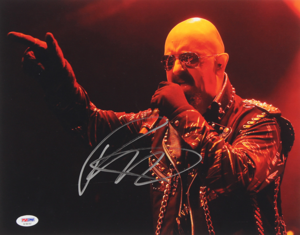 Rob Halford Signed Judas Priest 11x14 Photo (PSA COA) | Pristine Auction