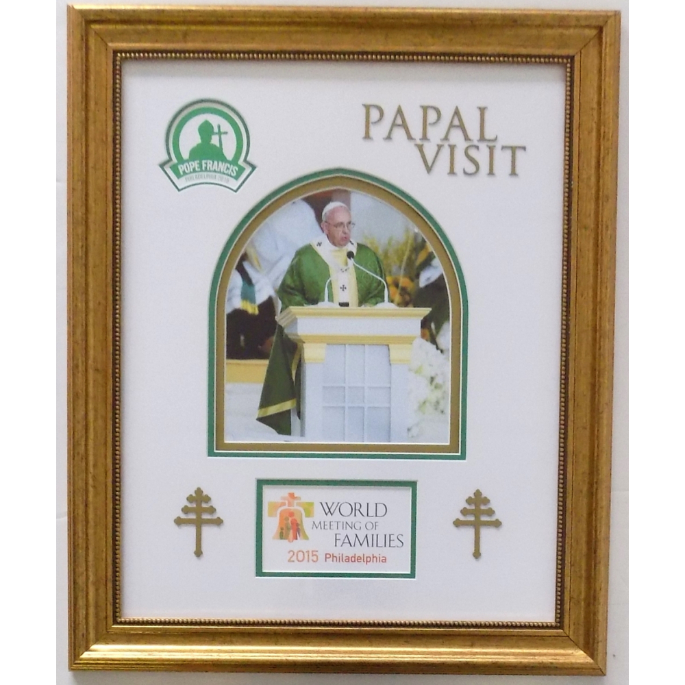 Pope Francis "Papal Visit to Philadelphia" 19x24 Custom Framed Photo ...