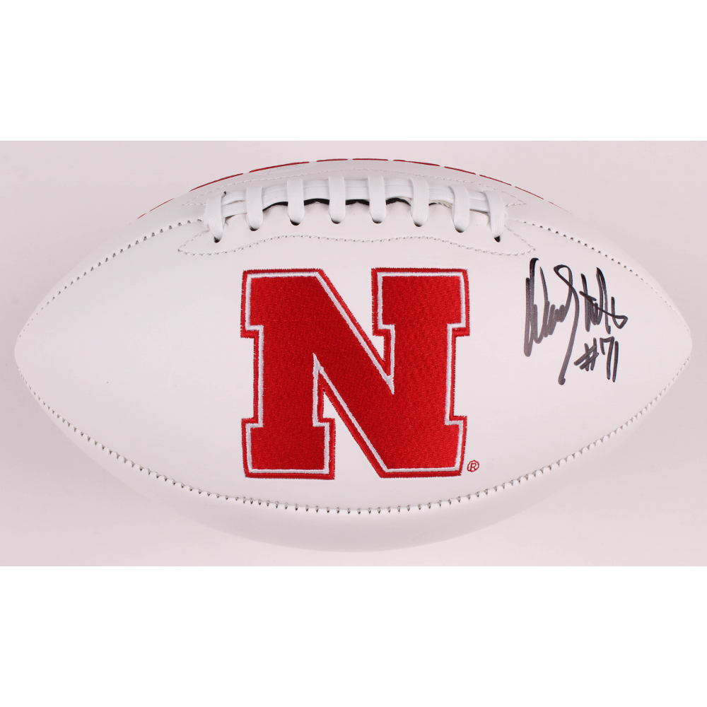 Dean Steinkuhler Signed Nebraska Cornhuskers Logo Football (JSA COA ...