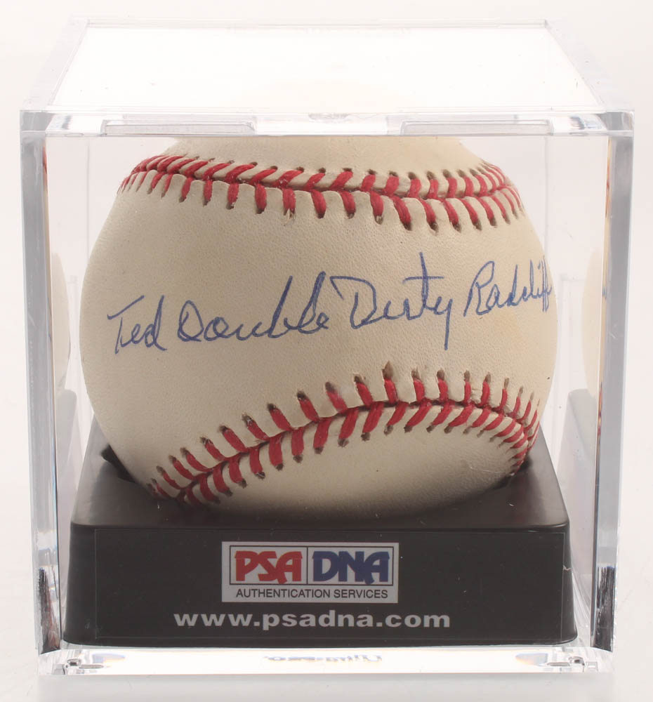 Ted "Double Duty" Radcliffe Signed ONL Baseball with Display Case (PSA ...