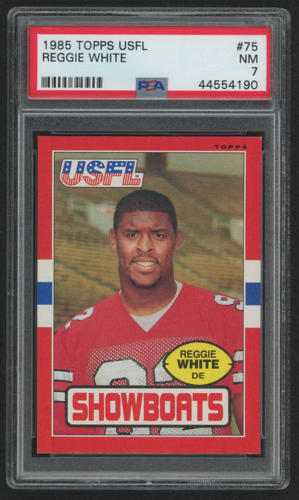 Reggie White 1985 Topps USFL #75 (PSA 7) | Pristine Auction