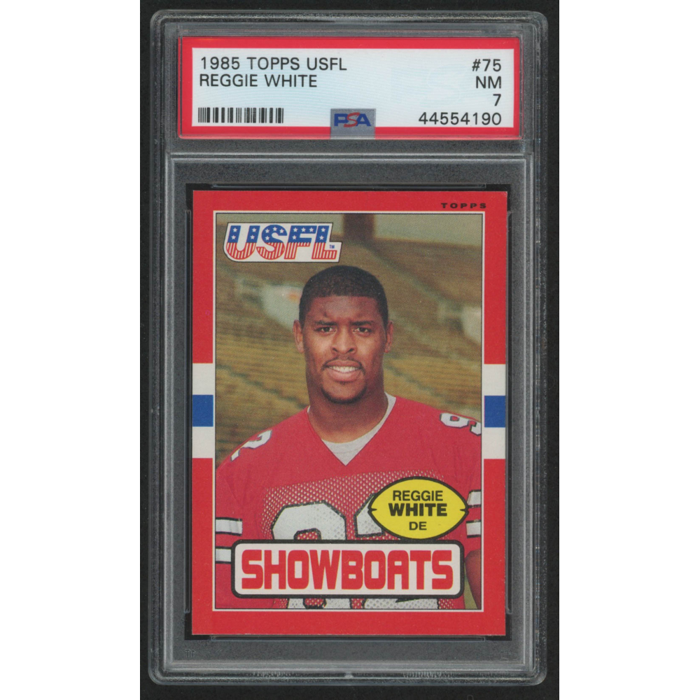 Reggie White 1985 Topps USFL #75 (PSA 7) | Pristine Auction