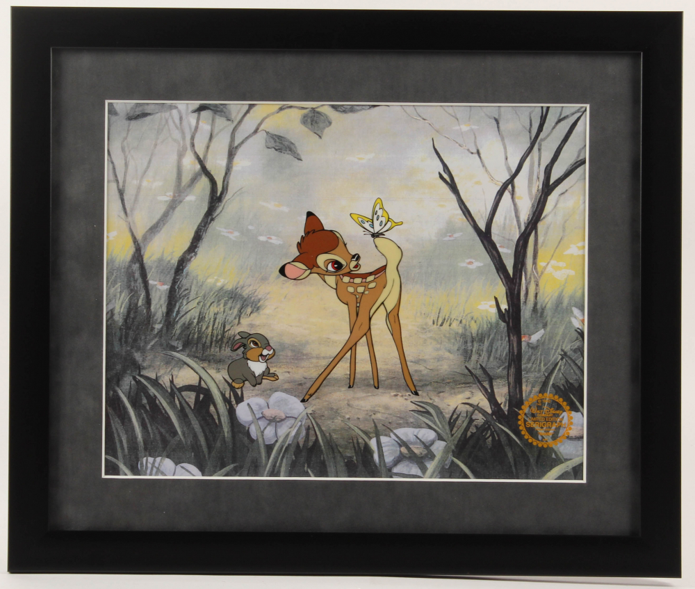 Walt Disney's Goofy LE "Bambi" 16x19 Custom Framed Animation Serigraph ...