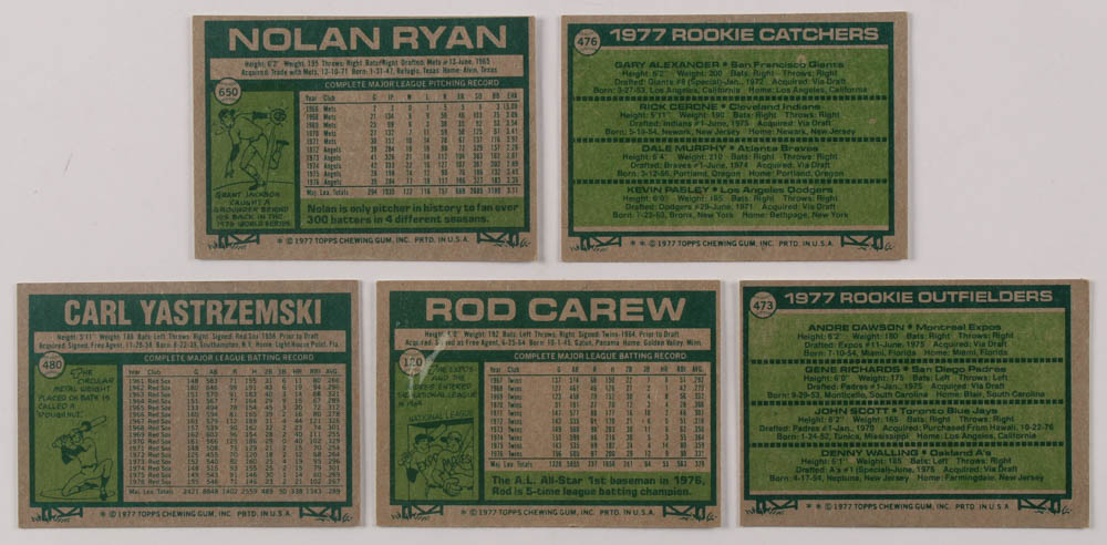 1977 Topps Complete Set of (660) Baseball Cards with #650 Nolan Ryan ...