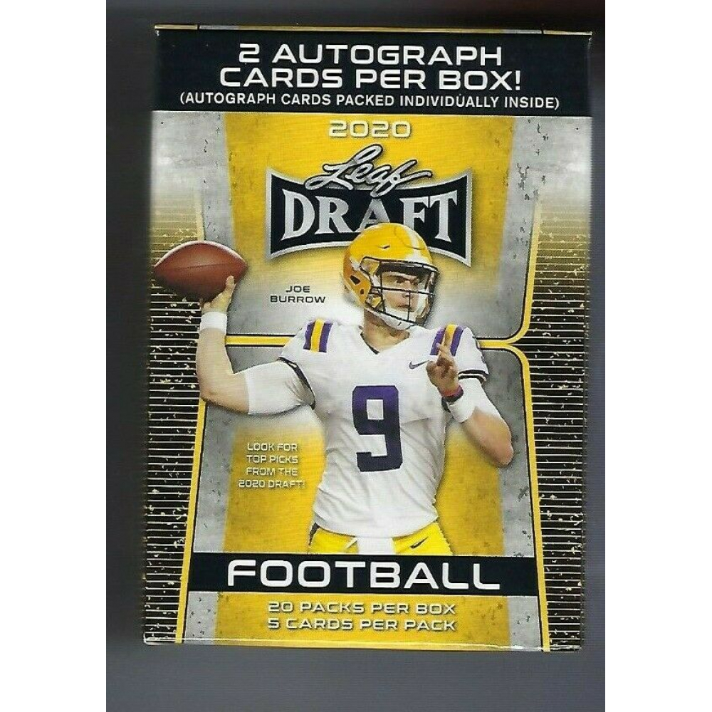 2020 Leaf Draft Football Blaster Box with (20) Packs | Pristine Auction