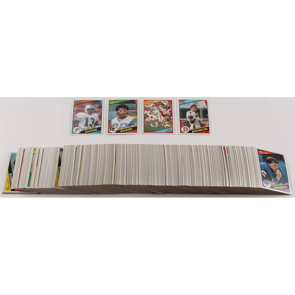 1984 Topps Complete Set of (396) Football Cards with Dan Marino #123 ...