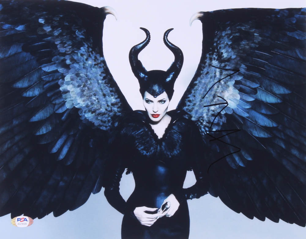 Angelina Jolie Signed "Maleficent" 11x14 Photo (PSA COA) | Pristine Auction