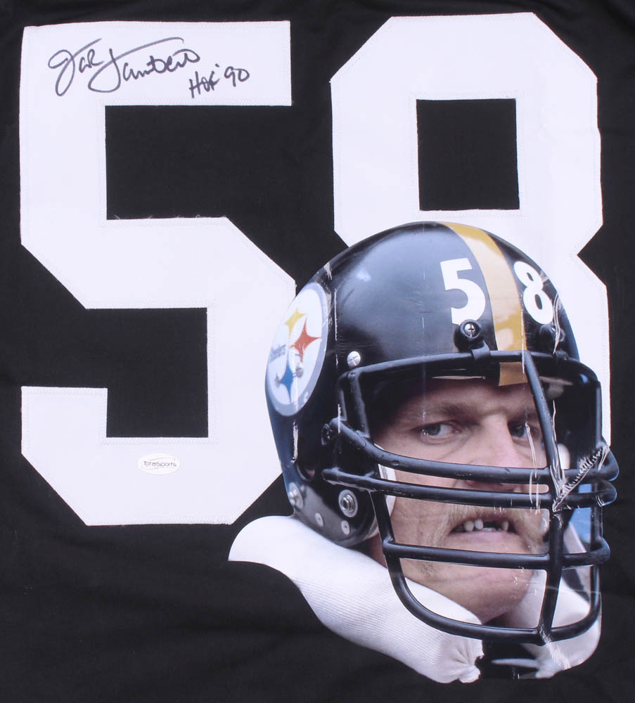 Jack Lambert Signed Jersey Inscribed "HOF 90" With Custom Printed Photo ...
