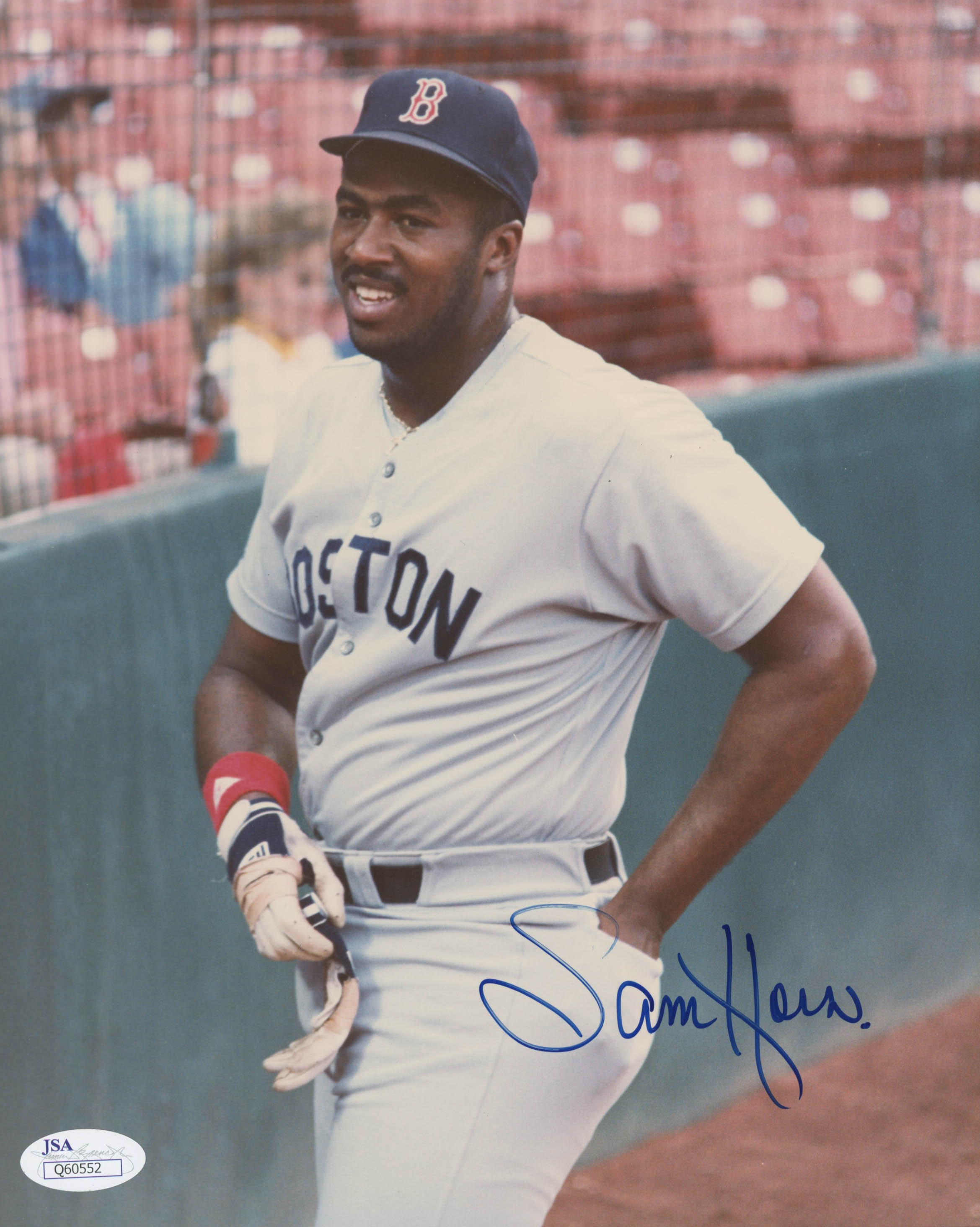 Sam Horn Signed Red Sox 8x10 Photo (JSA COA) | Pristine Auction