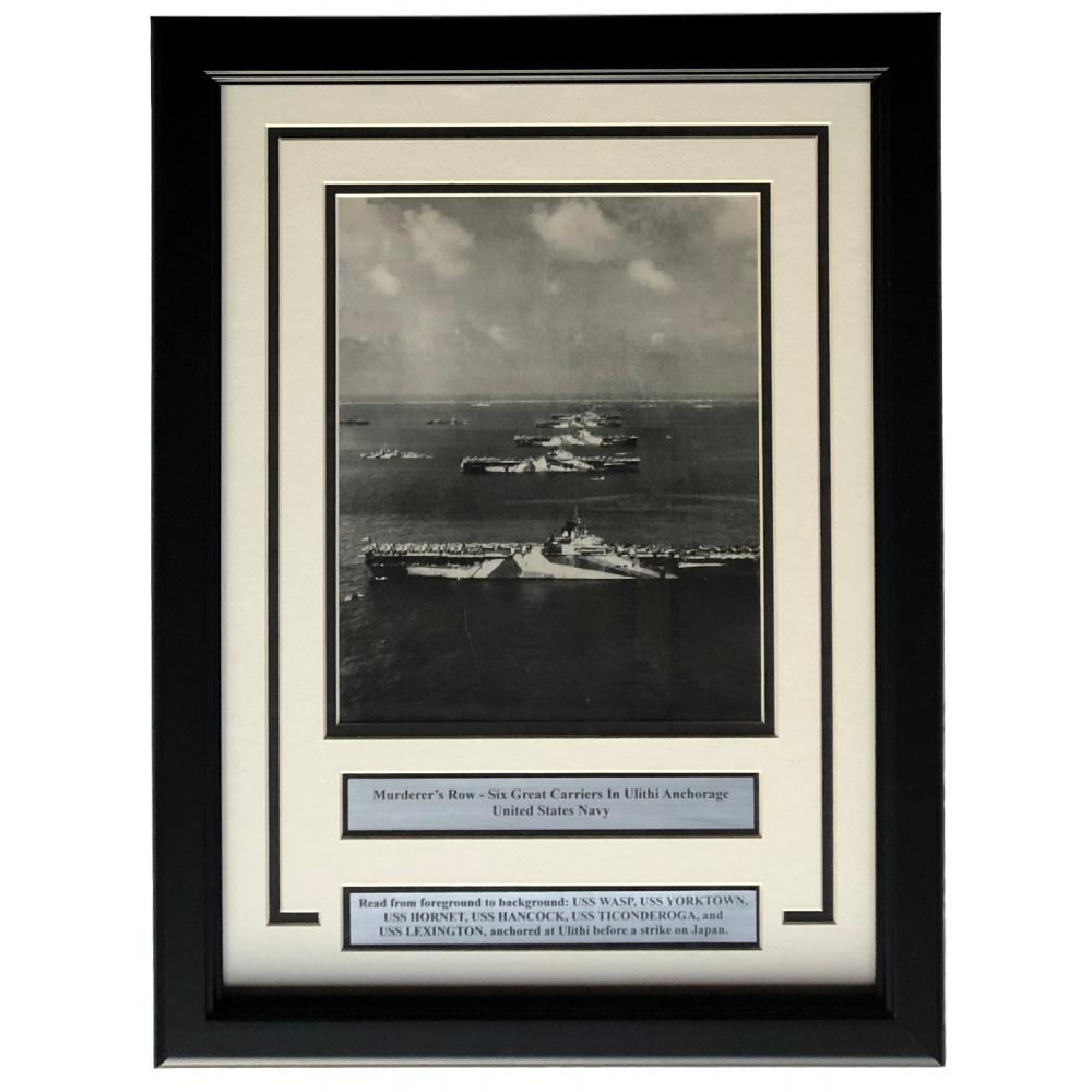 "Murderer’s Row Ulithi Anchorage" 15x20 Custom Framed World War II ...